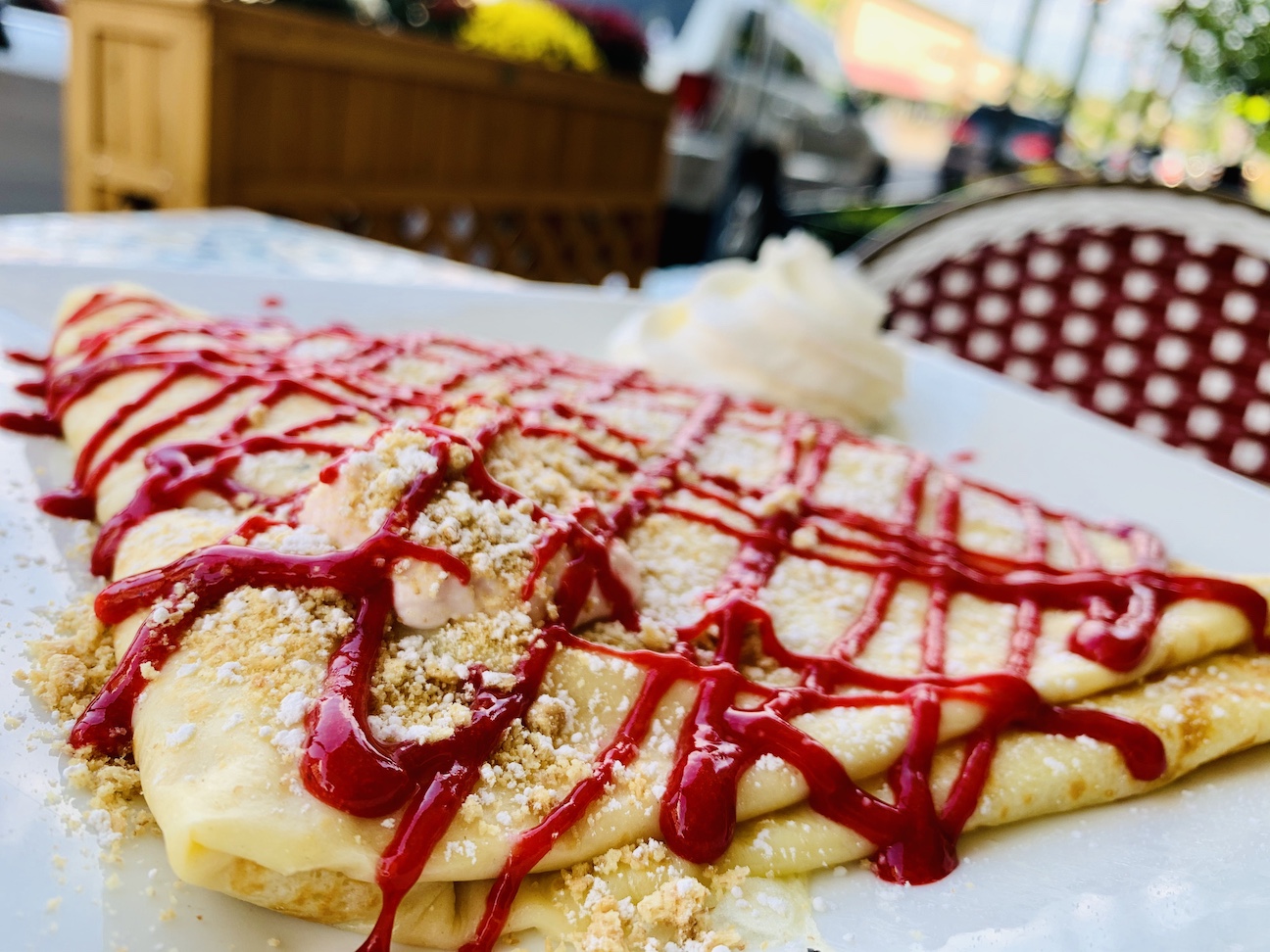 Signature Dishes: Raspberry sweet cheese or gyro crepes at Cream of the ...